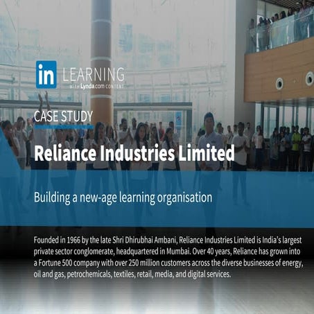 Reliance Industries Limited: Building a New-age Learning Organisation | PDF
