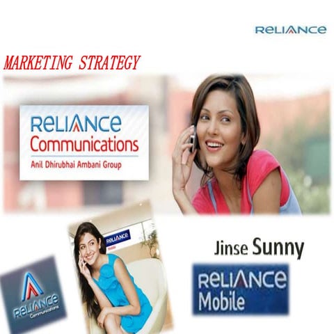 Reliance Communications Marketing Stratergy | PPT