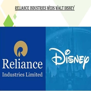 reliance india v/s walt disney merger.pptx