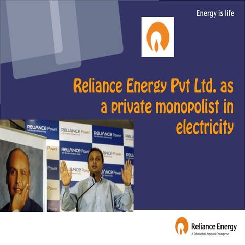 Reliance energy final ppt | PPT