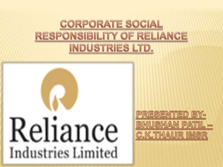 Reliance industries csr