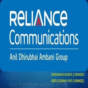 Reliance presentation | PPT