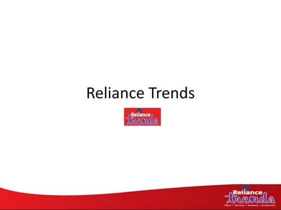 Presentation on reliance trends | PPT