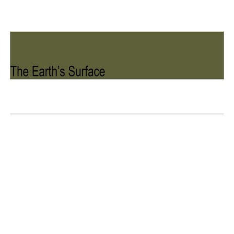 THE EARTH'S SURFACE AREA FOR 5TH GRADE | PPT