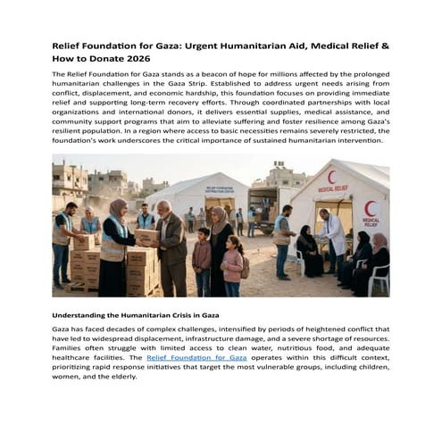 Relief Funds for Gaza UK 2026: Trusted Charities & Effective ...