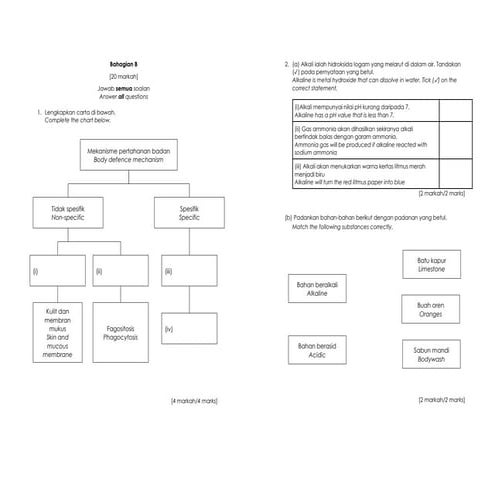 FORM 2 SCIENCE - UASA EXAMINATION PAPER SAMPLE | PDF