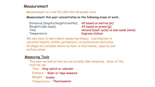 Measure of length ppt | PPTX