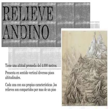 Sierra-Relieve Peruano: Andino (montañas, volcanes, etc) | PPTX