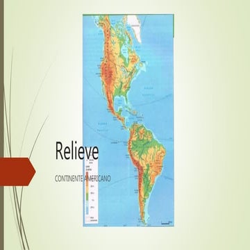 El relieve del continente americano | PPTX