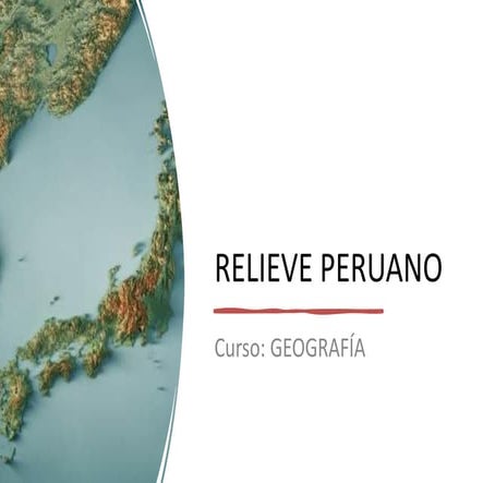 "RELIEVE PERUANO" - LAS OCHO REGIONES NATURALES DEL PERÚ - GEOGRAFÍA.pdf