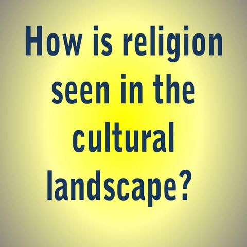 APHG Unit 3: How is religion seen in the cultural landscape? | PPT