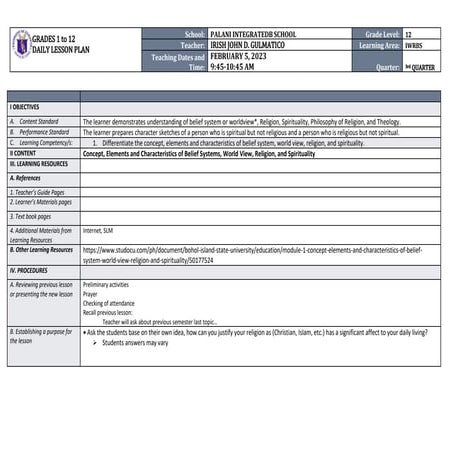 Csec religious education syllabus | PDF