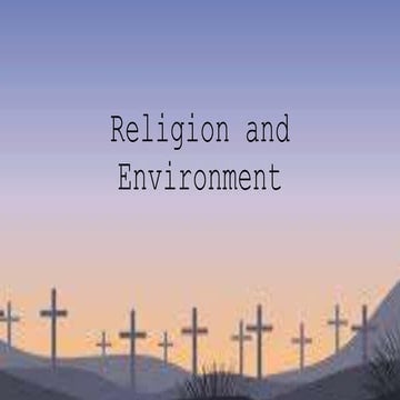 Religion and Environment In Environmental Ethics | PPTX