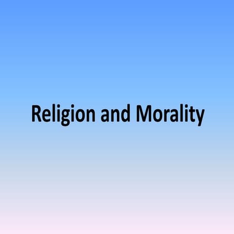 Religion and Ethics | PPT