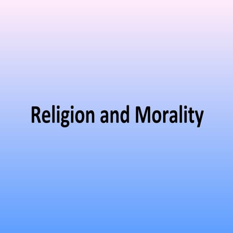 Religion and Ethics | PPT