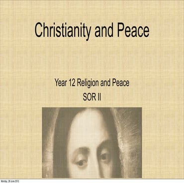 Religion and peace christian texts | PDF