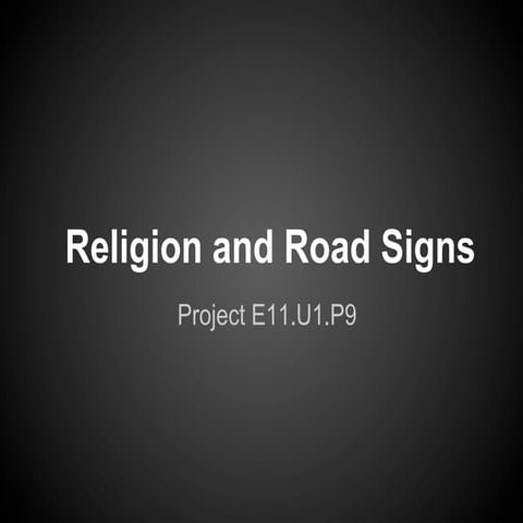 Religion and Road Signs | PDF