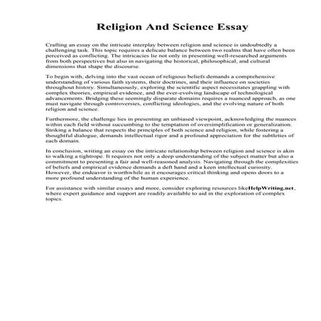 Religion And Science Essay.pdf