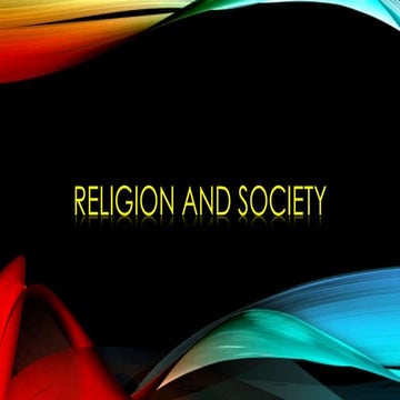 Religion and Society | PPTX