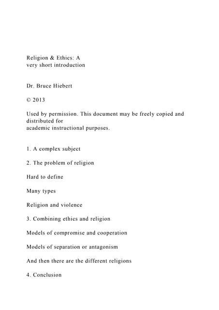 Intro to World Religions and their Belief Systems (Defining Religions ...