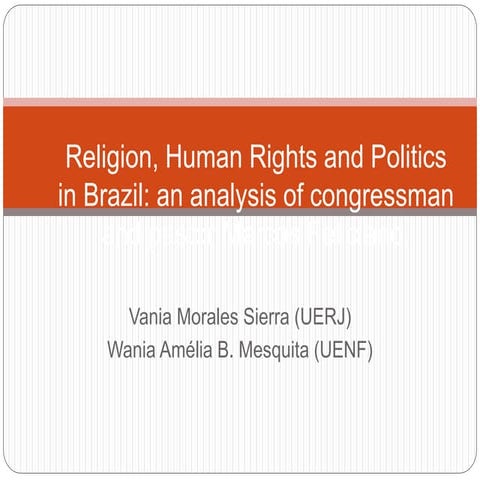 Religion, human rights and policy in brazil | PPTX