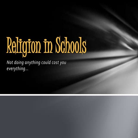 Religion in schools | PPTX