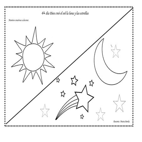 Dibujos de la creación para niños de inicial | PDF