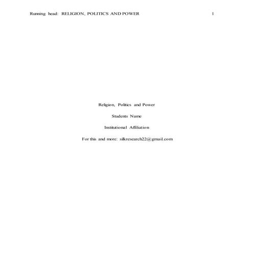 Religion politics_and_power (1) | PDF