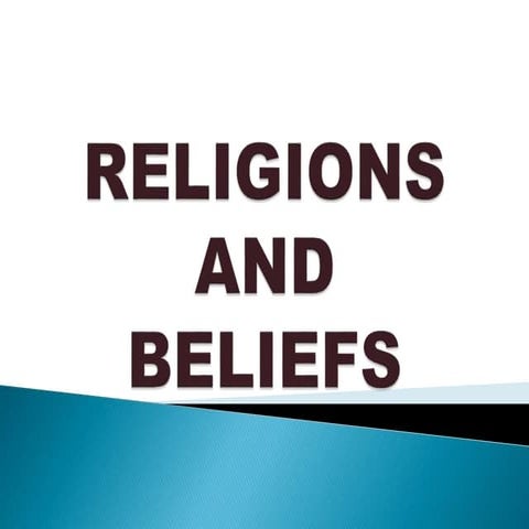 Religions and beliefs | PPT