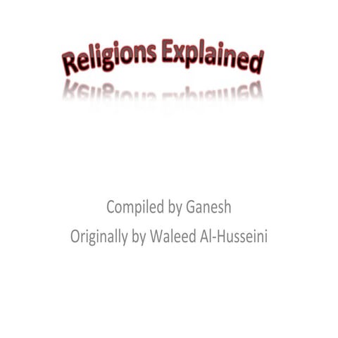 Religions explained | PPS