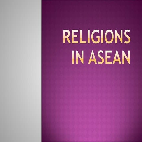 Religions in ASEAN, Eng-ver | PDF