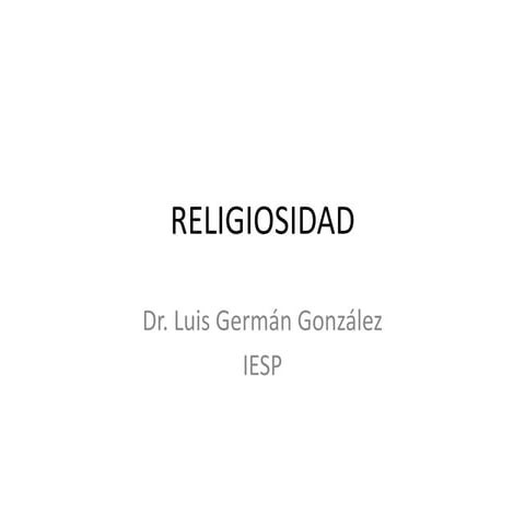 Religiosidad | PPTX
