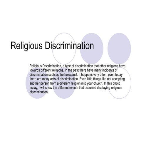 Religious%2520 Discrimination%5 B1%5 D[1] | PPT | Debated Sensitive ...