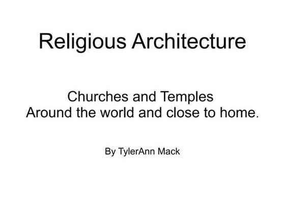 Religious Buildings | PPT