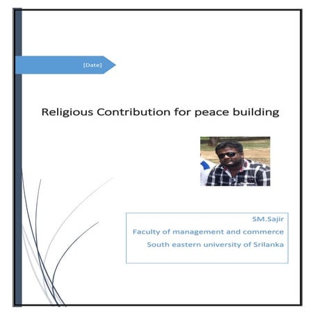 Religious contribution for peace building | PDF