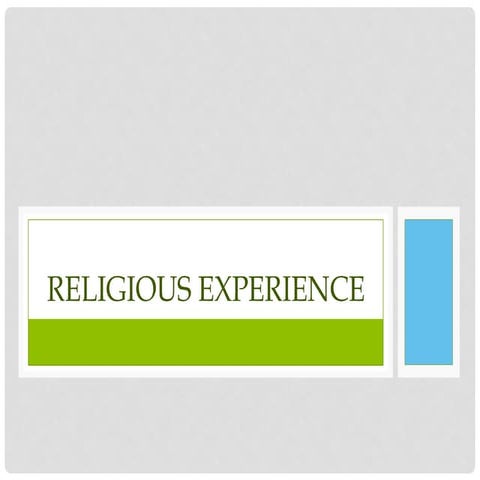 Religious experience | PDF