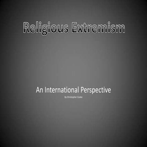 Religious Extremisim | PPT