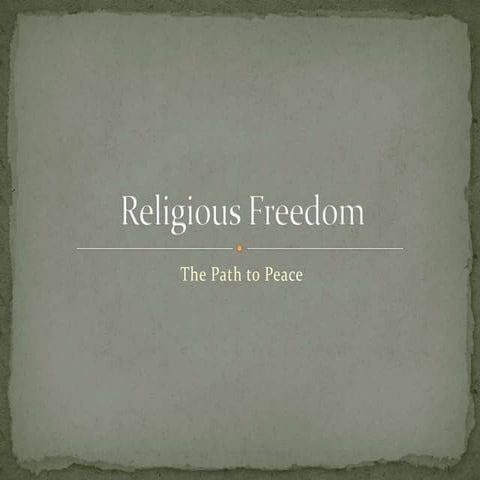 Religious freedom | PPTX
