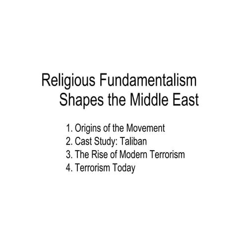History of Terrorism | PPSX