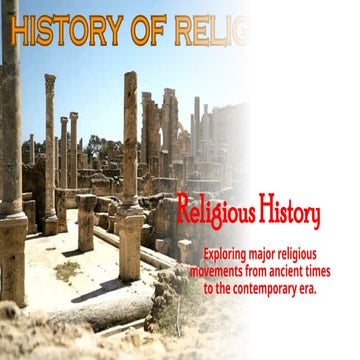 Religious History.powerpoint presentation | PPTX