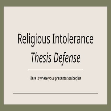Religious Intolerance Thesis Defense by Slidesgo.pptx | Free Download