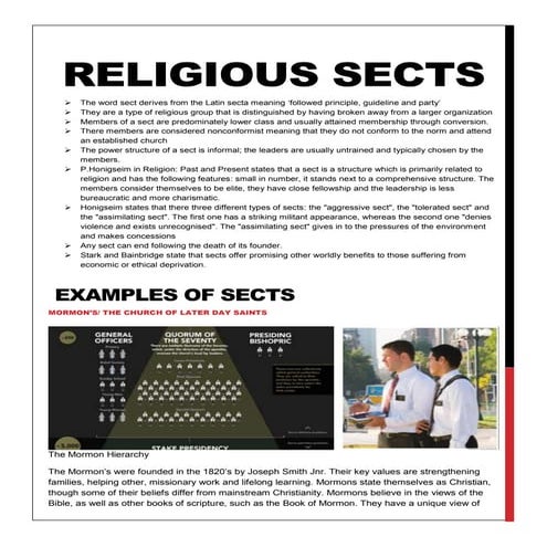 Religious sects | DOCX