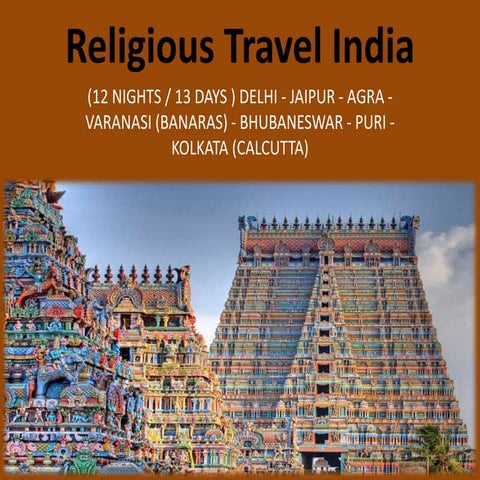 Religious travel india | PPTX