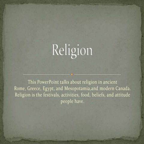 Religon | PPTX