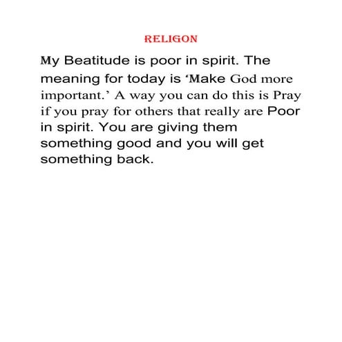 Religon | DOCX | Spirituality | Religion & Spirituality