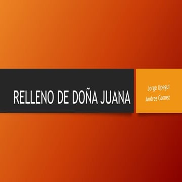 Relleno de doña juana | PPTX