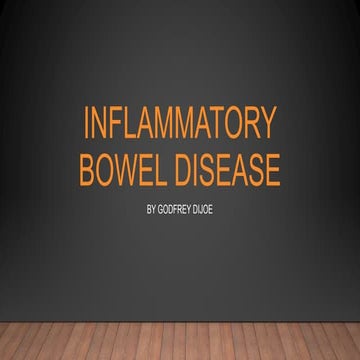 inflammatory bowel disease | PPT