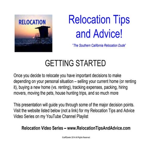 Relocation Tips and Advice | PPT
