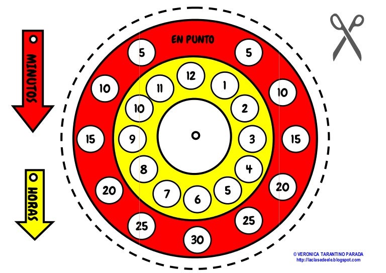 Reloj Recortable