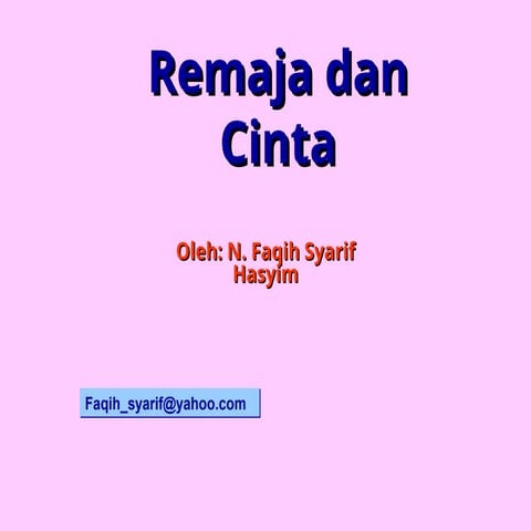 Remaja dan Cinta.ppt